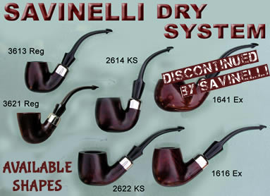 Savinelli Dry System Smoking Pipes